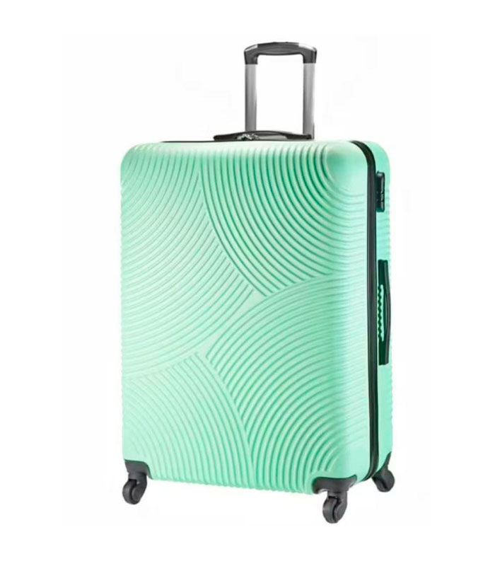 Maleta De Viaje 23 Kg Diseño Circular – Verde Claro – CottonSee